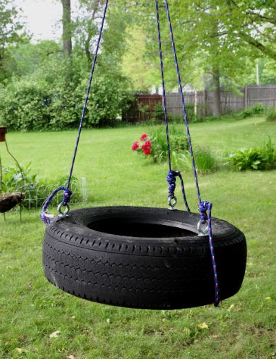 Marvelously Messy : Backyard Tire Swing Project