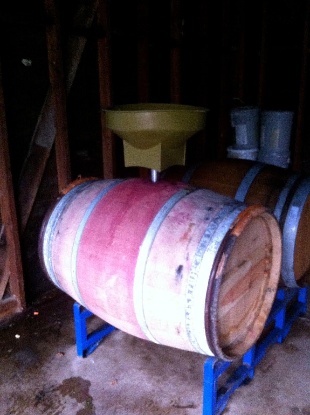 Fake Plastic Barrels: Barbera Drain and Press