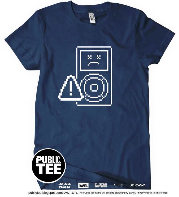 The Public Tee Store ONLINE!: Sad iPod Design Tee - Code: SIP001