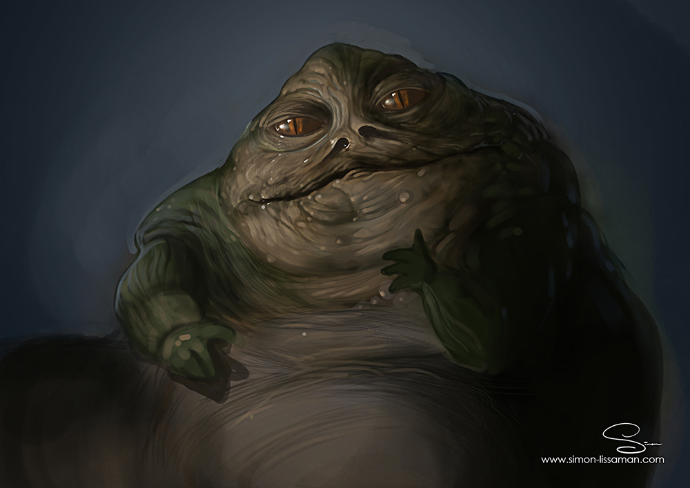 Art by Simon : The mighty Jabba