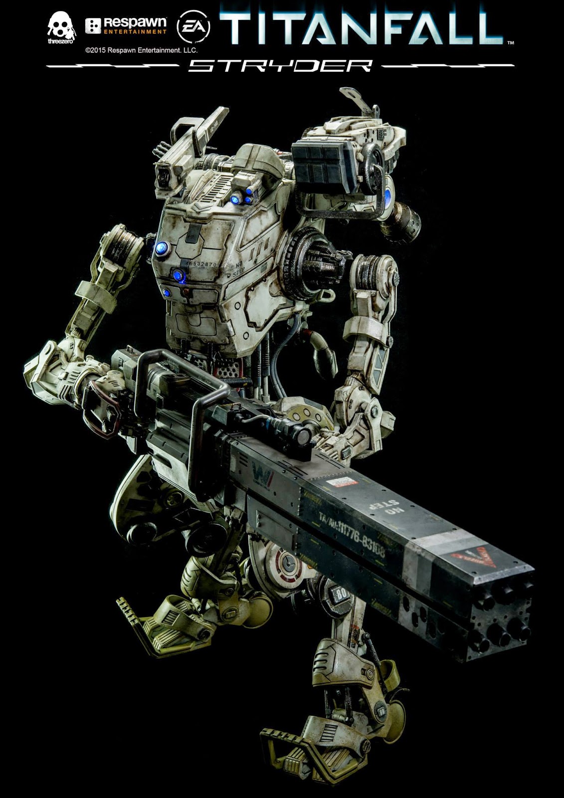 toyhaven: ThreeZero 20" Tall Titanfall Stryder collectible robot with 6 ...