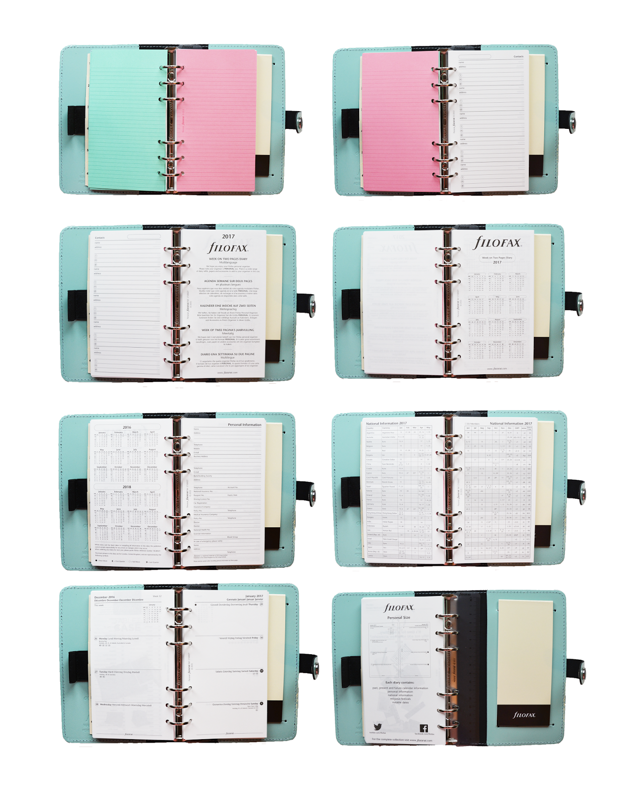 floating knees: Starting a planner for 2017 - Filofax Personal Size ...