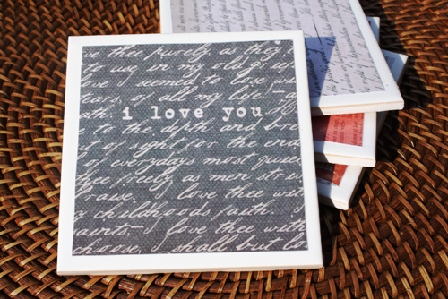 Life with Lucie & Ella: DIY Ceramic Tile Coasters