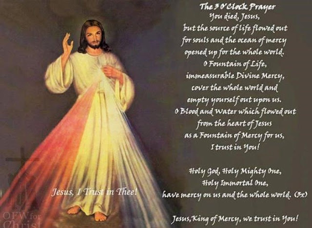 Christian World: 3 O'Clock Prayer to the Divine Mercy