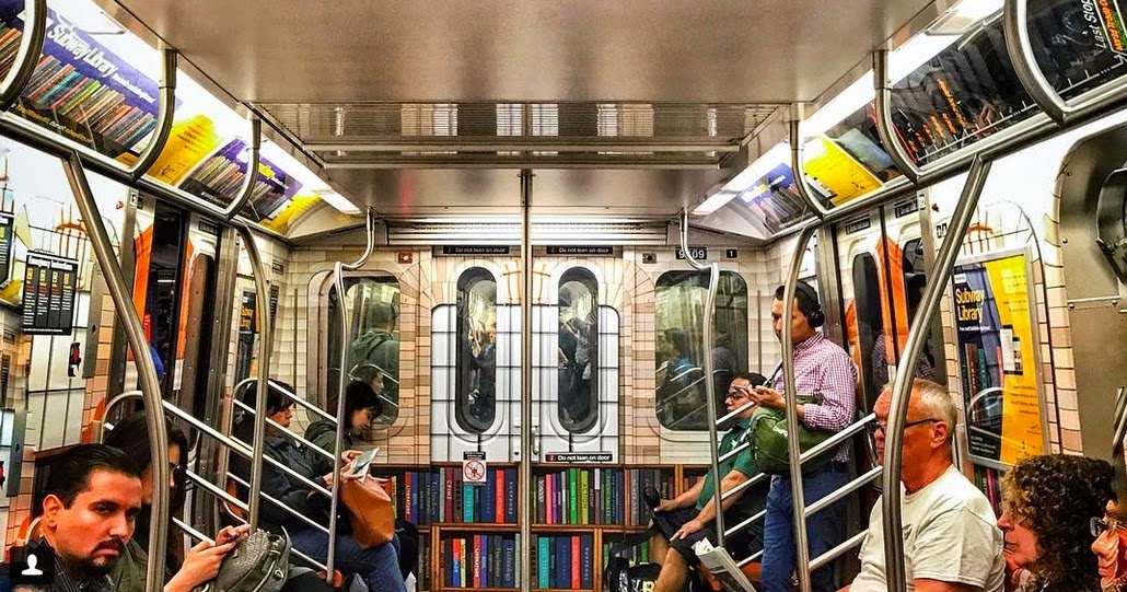 Bookshelf: Subway library train