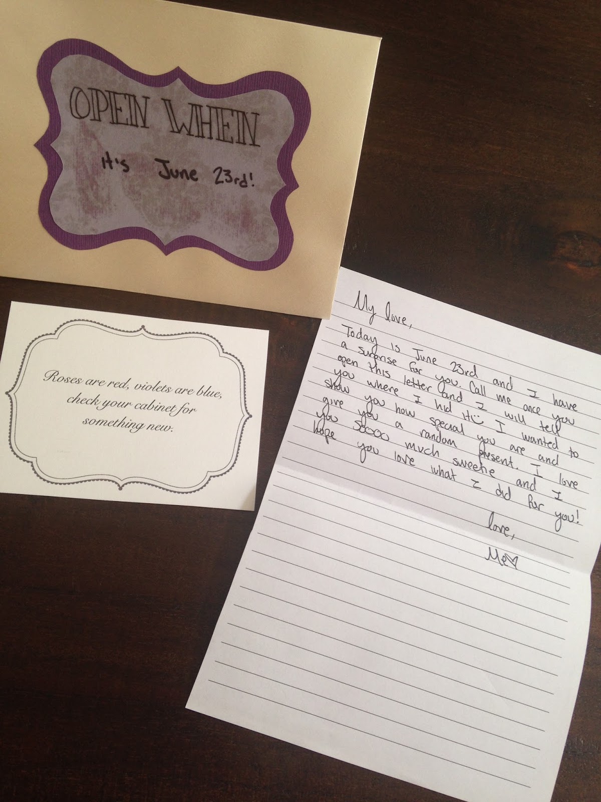 50 Shades of Sweet: Open When Letters