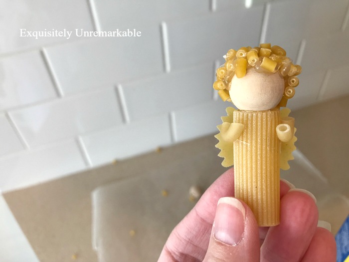 Old Fashioned Macaroni Angel Ornaments - Exquisitely Unremarkable