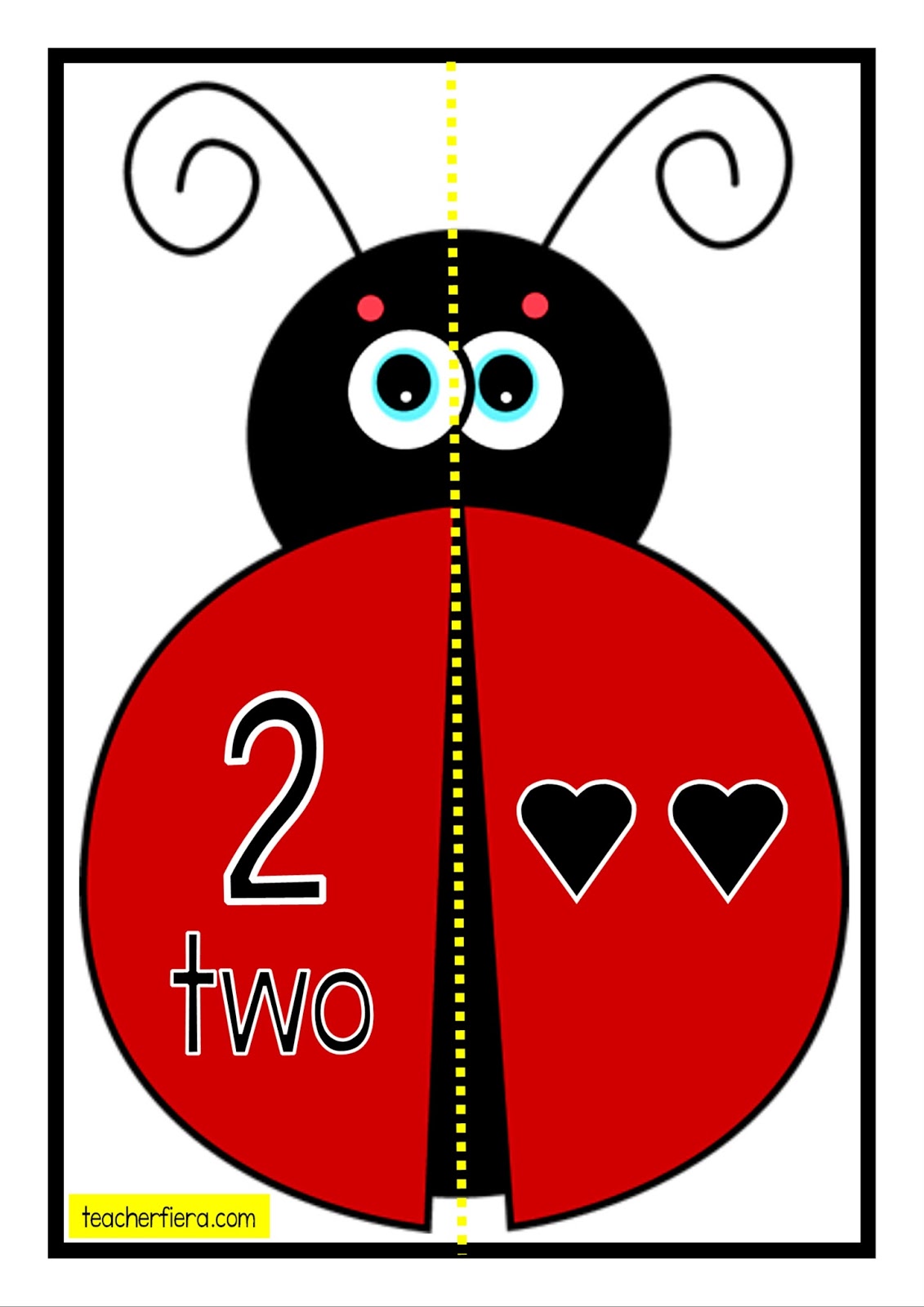 teacherfiera.com: LADYBIRD NUMBERS (MATCHING ACTIVITY & CUT AND PASTE ...