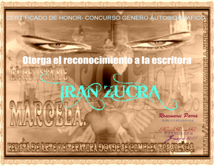 "La solución está en nosotros": "Certificado de honor y reconocimiento ...