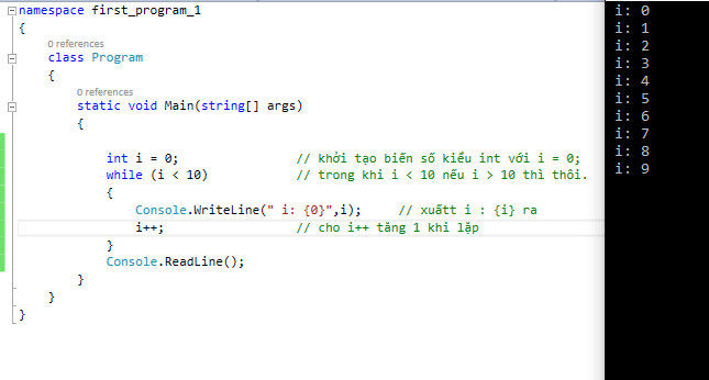 Bài 9: Vòng lặp while trong C# - Lập trình