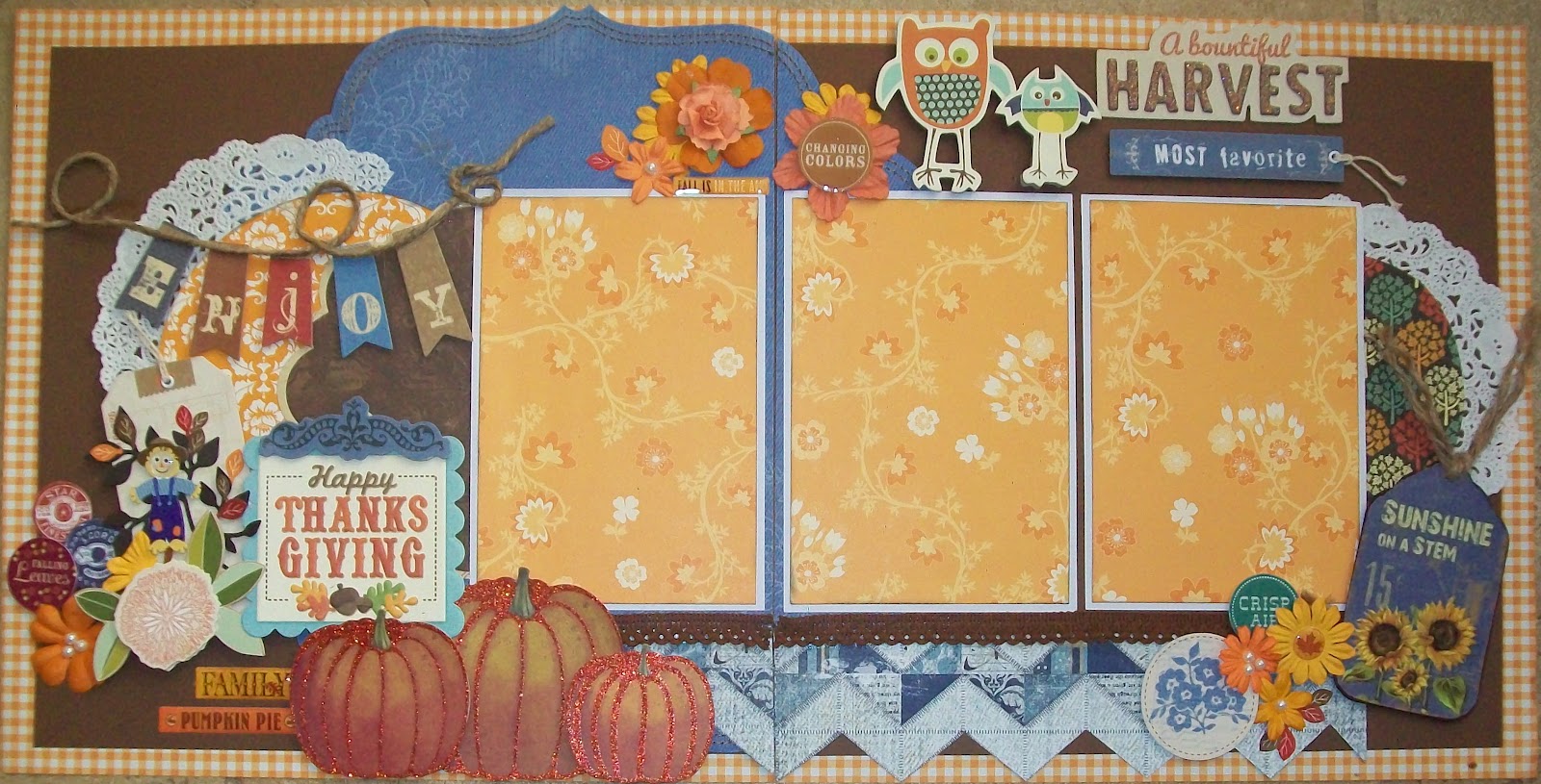 AMAZING GRACE Paper Crafts: More Fall layouts!