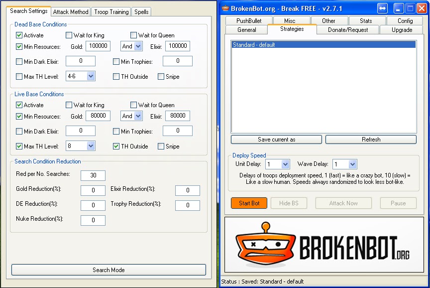 Tutorial Cara Setting BrokenBot Bot Clash Of Clans - RiD's NET