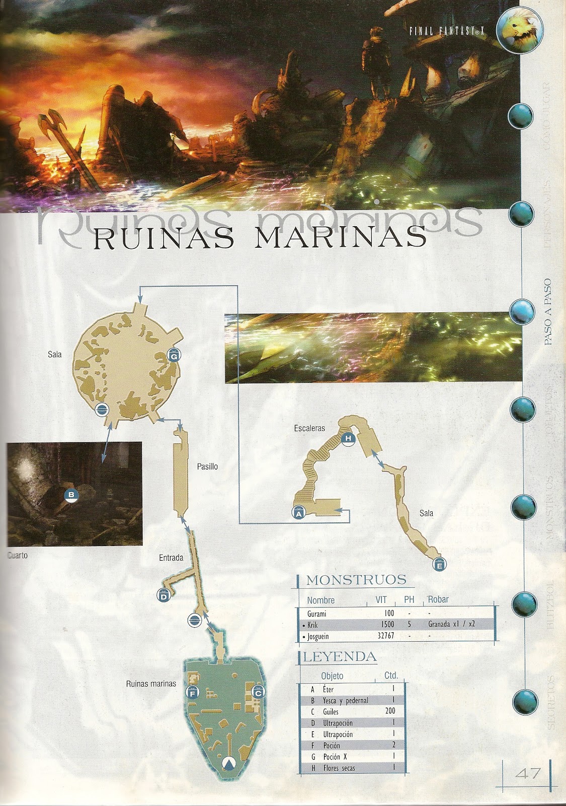 Mapas de Farmeo: Final Fantasy X: mapas 1