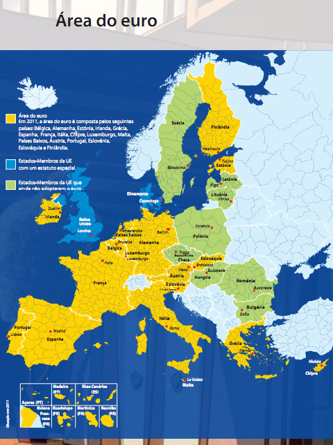 a nossa Geografia: Área do Euro