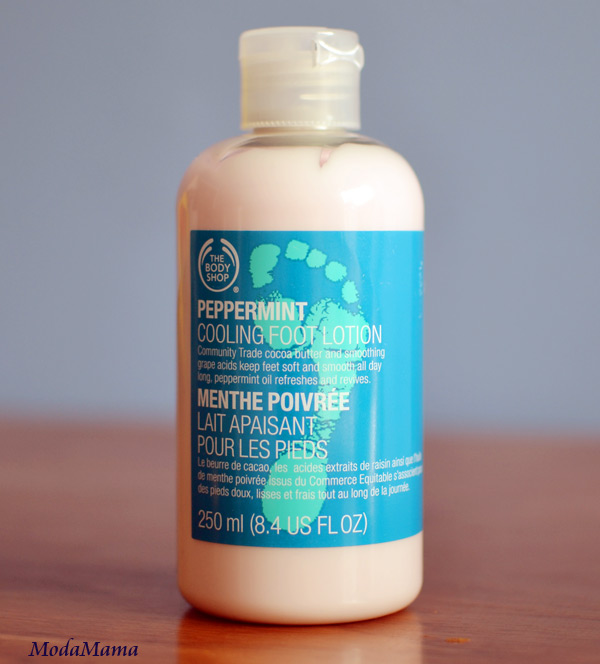 ModaMama: Tuesday In Review: Body Shop Peppermint Foot Lotion