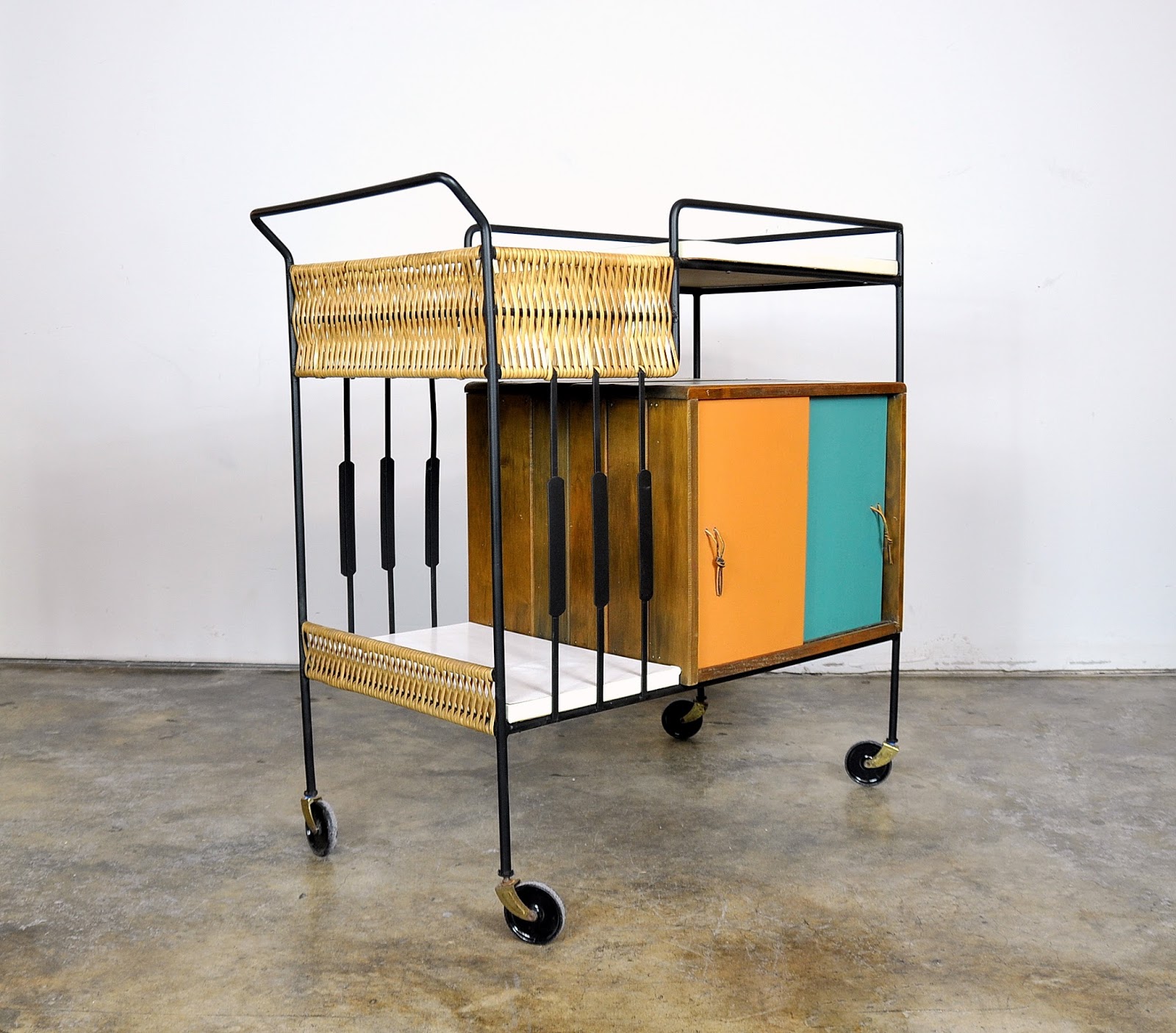 SELECT MODERN: Arthur Umanoff for Elton Company Wrought Iron, Wood and ...