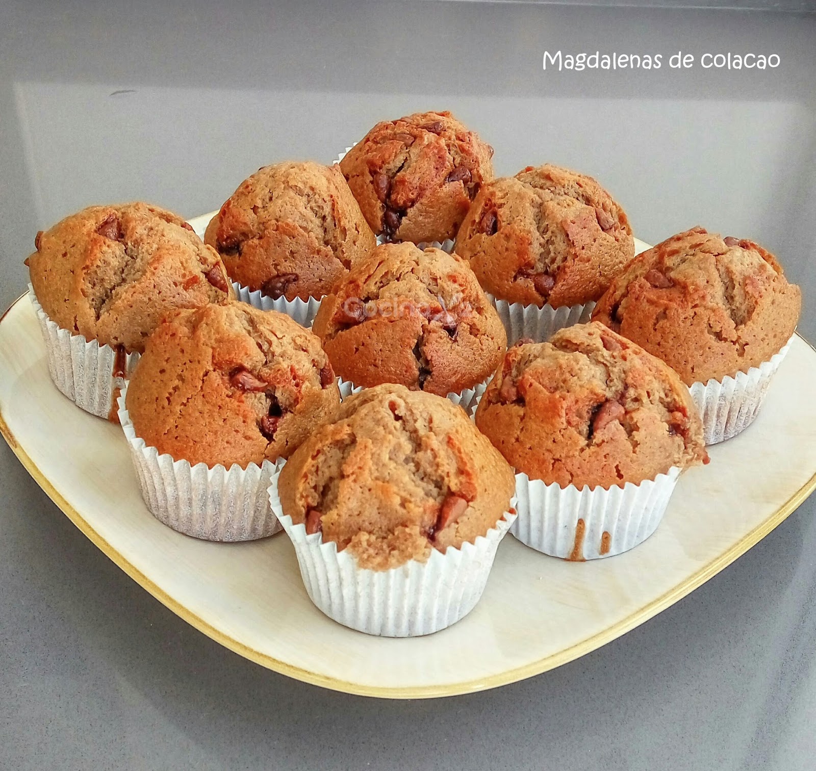 Cocinax2. Las recetas de Laurita.: Magdalenas de colacao