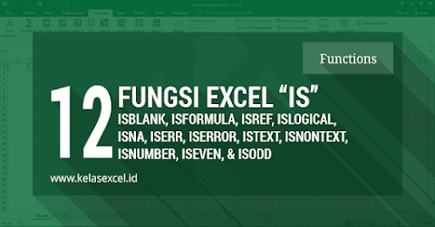 12 Fungsi IS (ISNA, ISBLANK, ISERROR, ISTEXT, Dll) Pada Microsoft Excel