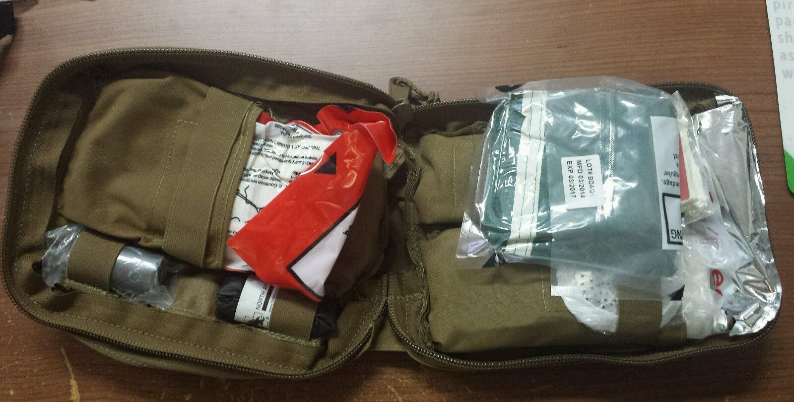 Webbingbabel: USMC Issued First Aid Kit, IFAK 1