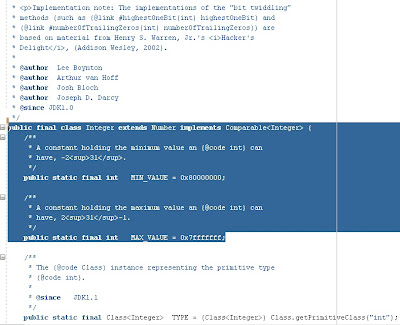 Best way to calculate Maximum and Minimum value of Data types : Core ...