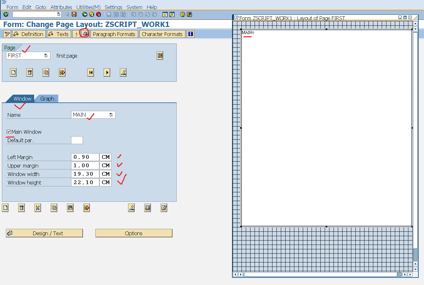 TECHSAP : SCRIPT : Simple Design and driver program for SAP Script
