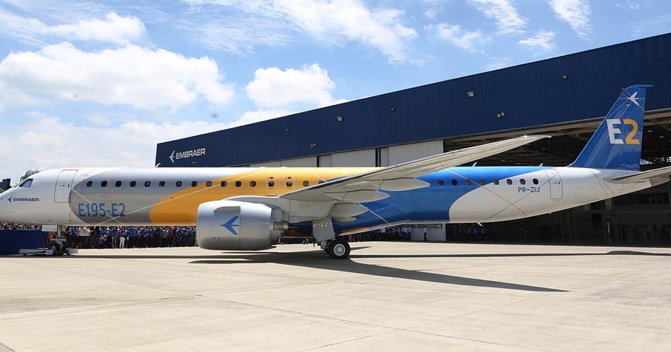 Embraer presentó el E195-E2, el avión comercial más eficiente del mundo para rutas cortas ...