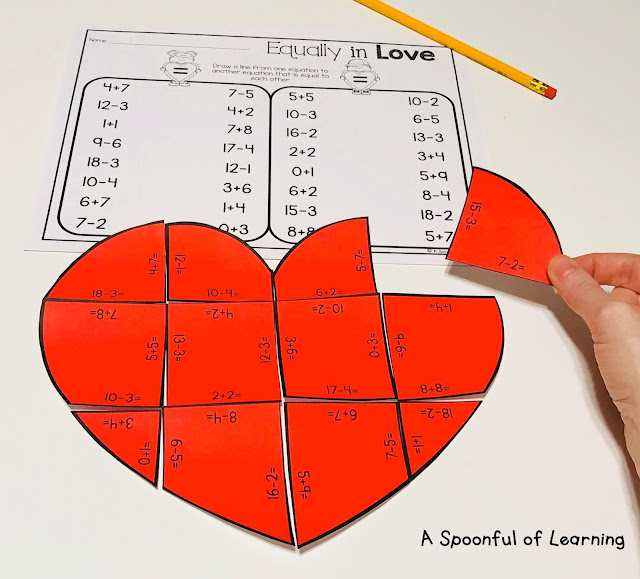 February Centers - First Grade - A Spoonful of Learning