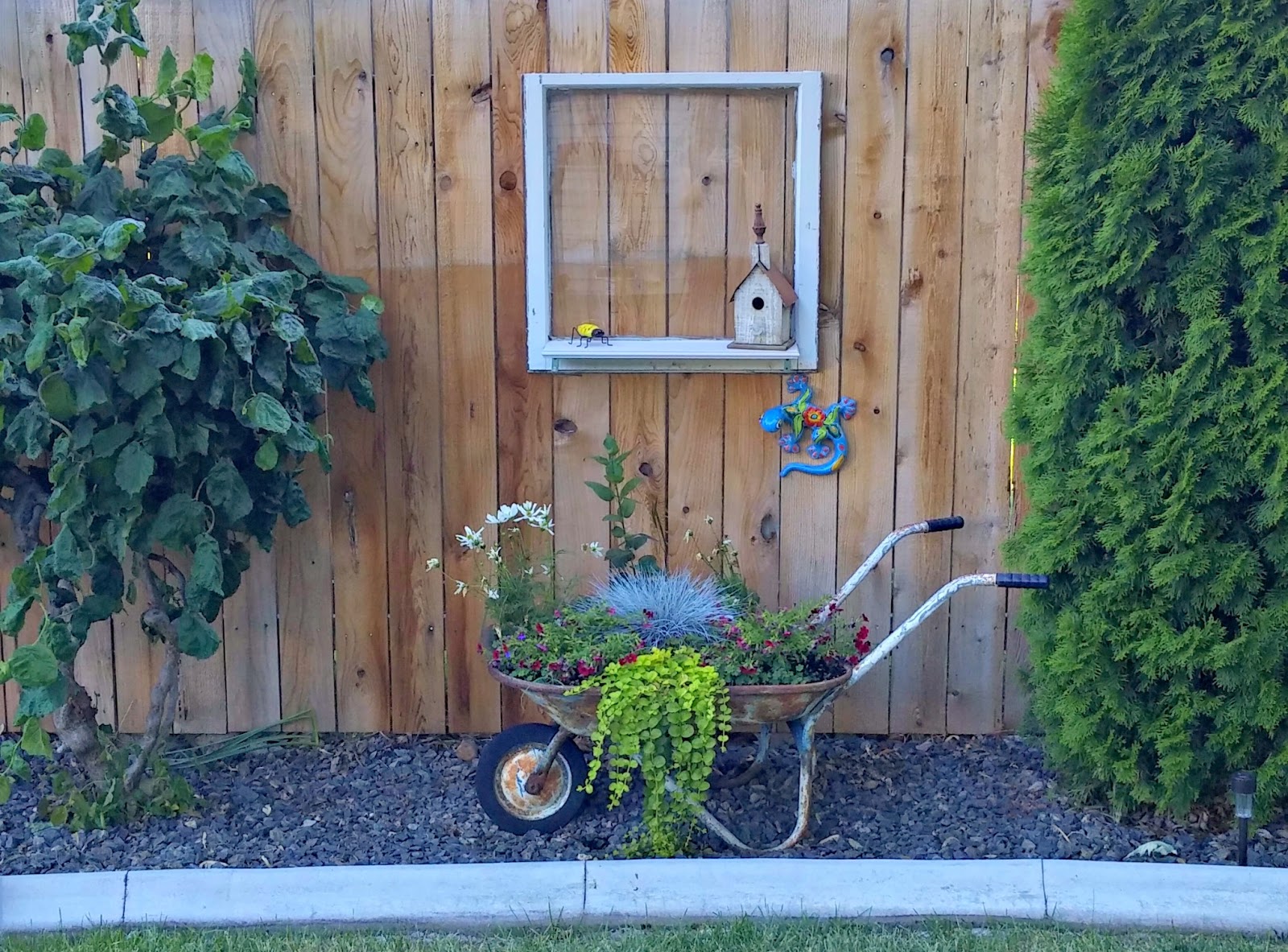 A Simple Garden Window - Little Vintage Cottage