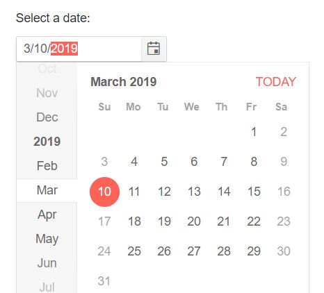 Kendo DatePicker in Angular 4 and 5 Example!
