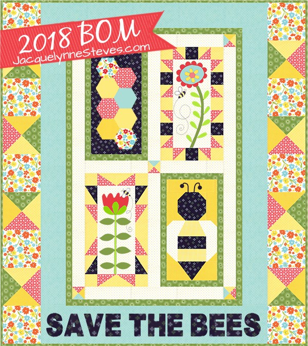 Podunk Pretties Quilting: ~ Save the Bees ~ Block 4 ~ GIVEAWAY