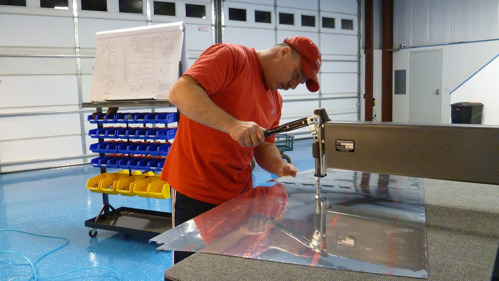 Rough and Ready Aerospace: Step 3.1, Back riveting the stiffeners