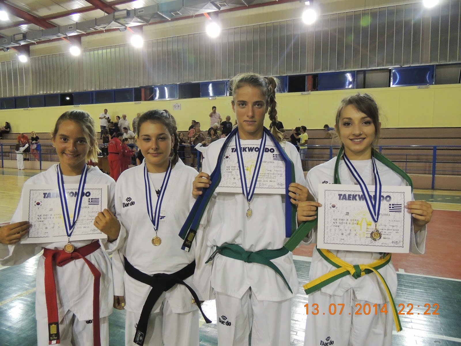 2000 ΓΚΟΛ ΚΑΙ ΕΙΔΗΣΕΙΣ : Επίδειξη ΚΑΡΑΤΕ Taekwondo τιμητικά διπλώματα ...