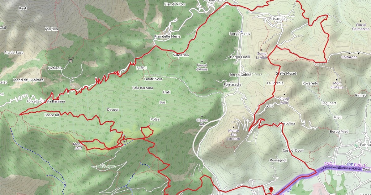 Borgo Vecchio - Giretti in MTB: Frisanco - Monte Jouf - Maniago