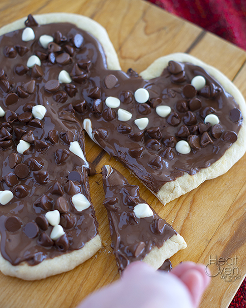 Chocolate Pizza ~ Heat Oven to 350