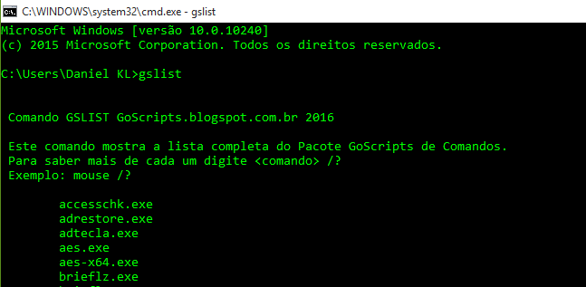 GoScripts Pacote CMD - Go Scripts