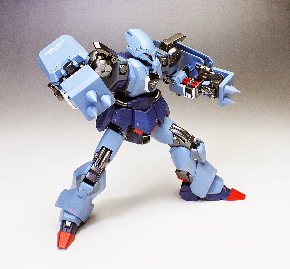 GUNDAM GUY: HGUC 1/144 AMX-101E Schuzrum Galluss - Painted Build