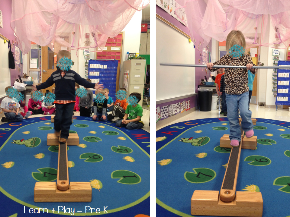 Learn + Play = Pre K: High Wire or Balance Beam?