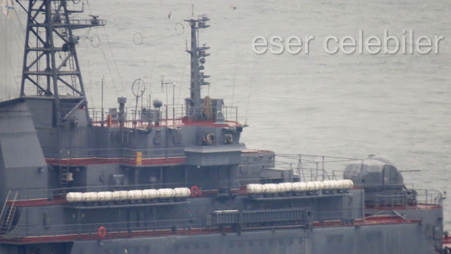 WARSHIPS ON THE BOSPHORUS: 127 BDK 43 MINSK,775 ROPUCHA CLASS