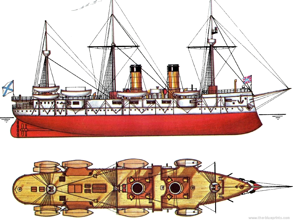 Russian Armed Forces 1700-1917: Russian armoured cruiser Vladimir Monomakh