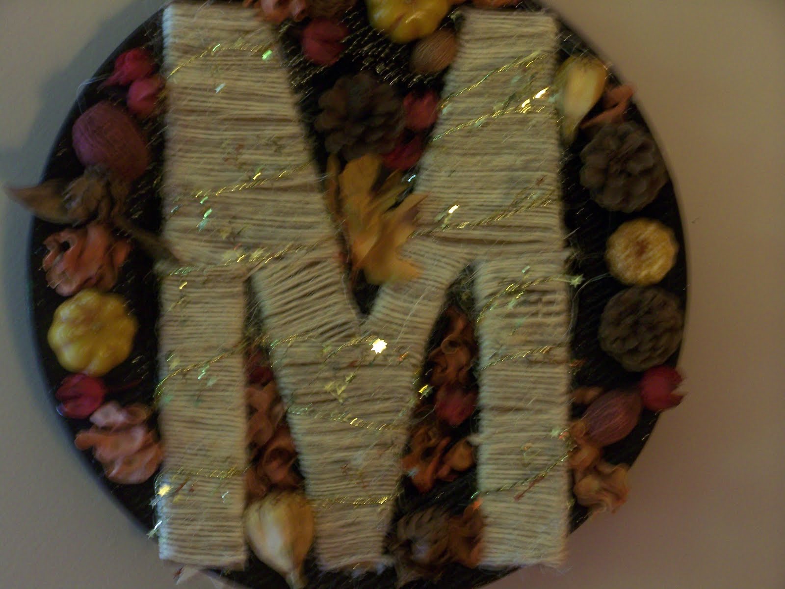 Creative Ideas: Monogram Plate Decoration