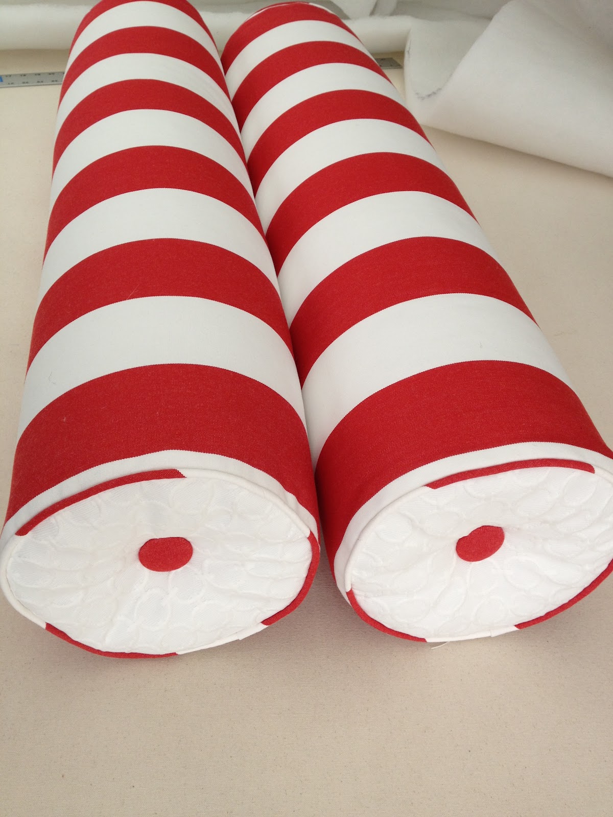 Sew Passionate: Bolster Pillow- Button Tufted with Flat Ends