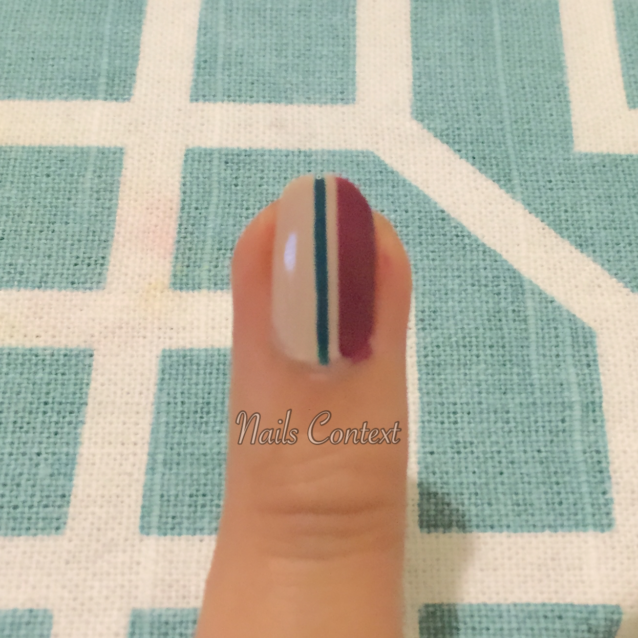 Nails Context: Tutorial: Matte Colorblock Nails