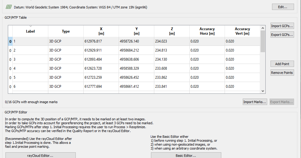 Morgan's Geospatial Field Methods: Lab 12: UAS Data Processing with Ground Control Points