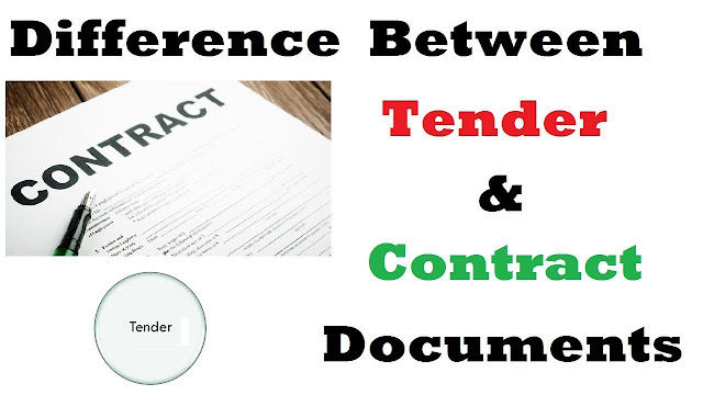 Difference between Tender and Contract documents