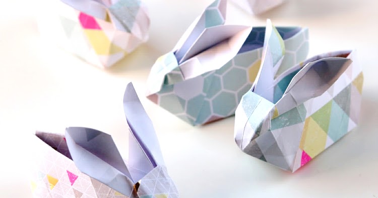 DIY ORIGAMI EASTER BUNNY BASKETS. | Gathering Beauty