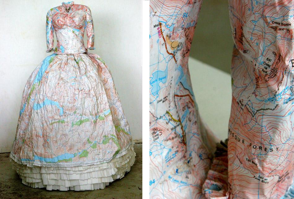 Vestidos feitos de mapa | Rache Martini