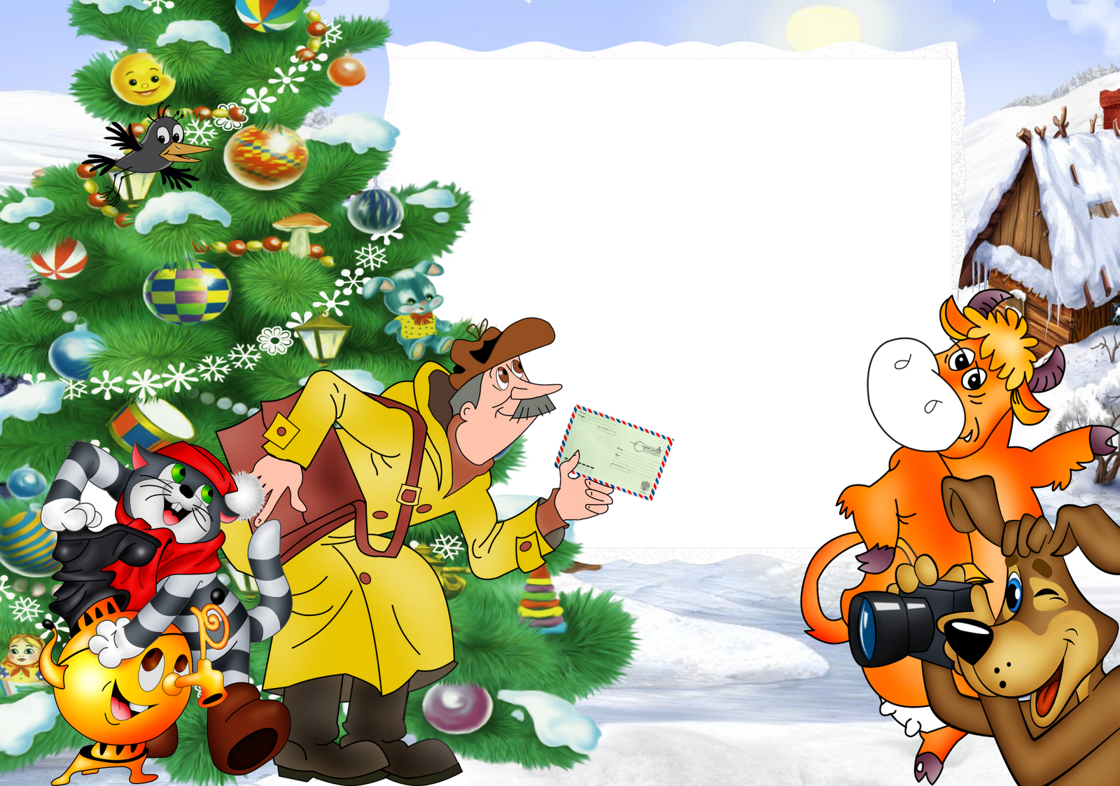 Новогодние рамки в png.: Мир фотошопа