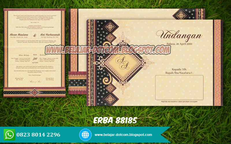 Harga Terbaru Blanko Undangan ERBA Tambahan Desain Baru - Kumpulan Tutorial