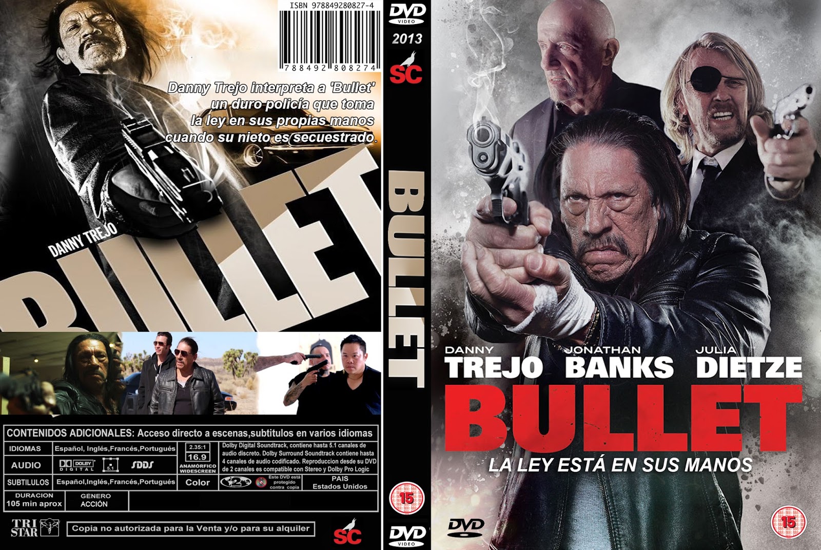 PB | DVD Cover / Caratula FREE: BULLET - DVD COVER 2014 ESPAÑOL