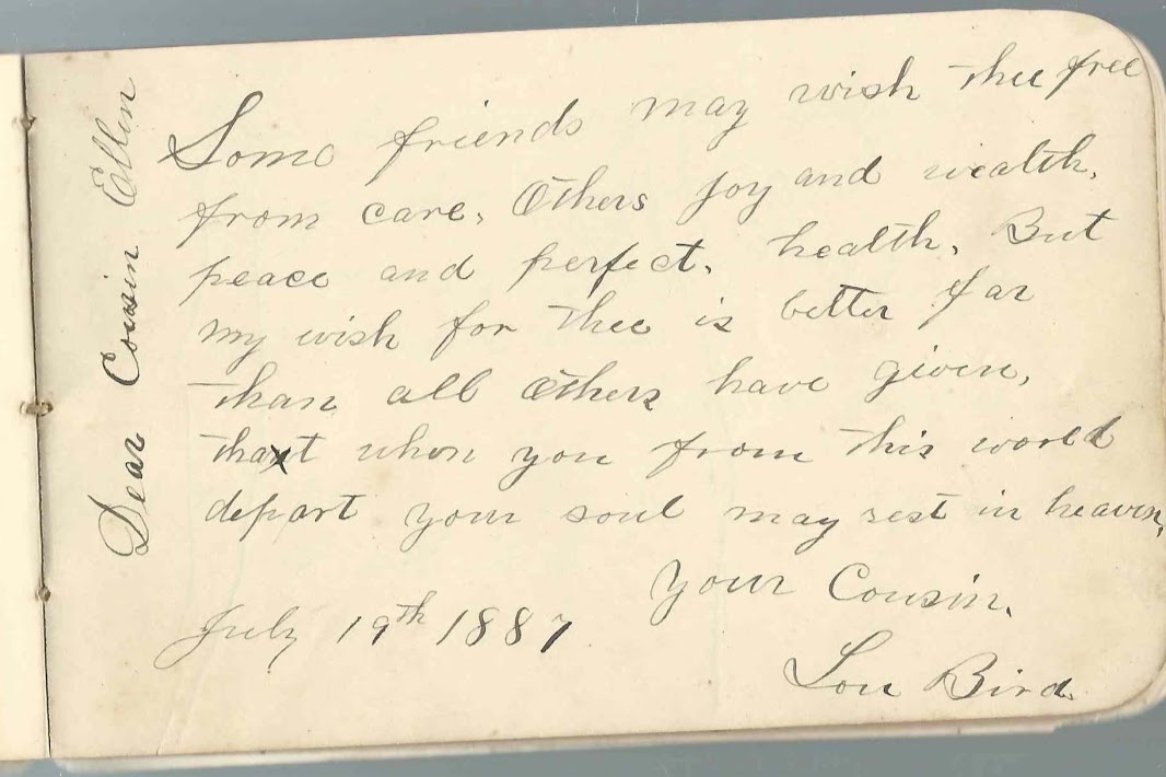 Heirlooms Reunited: 1886-1894+ Autograph Album of Ella Dorn Williams ...